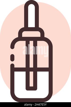 Aloe face cream icon. Flat illustration of aloe face cream vector icon ...