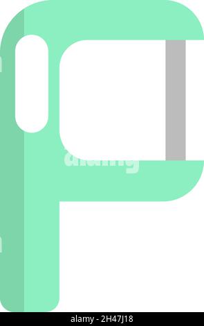 Dental floss, illustration, vector on a white background Stock Vector ...