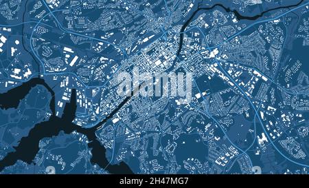 Turku vector map. Detailed map of Turku city administrative area ...
