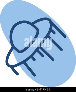 Vintage art illustration design of a ufo suck a human Stock Vector ...