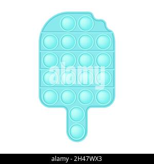 Pop it blue background as a fashionable silicon toy for fidgets ...