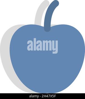 Apple fruit on a blue background design resource Stock Vector Image ...