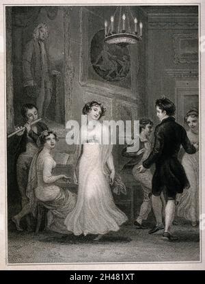 Boy and girl dancing couples dance Stock Photo - Alamy