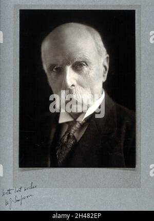 Sir William John Ritchie Simpson. Photograph by Douglas Scott Stock ...