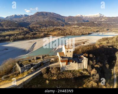 Castle of Ragogna at Tagliamento River Stock Photo - Alamy