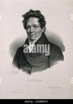 Louis-Jacques, Baron Thénard. Lithograph by [M] Stock Photo - Alamy