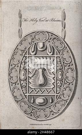 The Holy Ampulla (Sainte Ampoule) at Reims, used for anointing the ...