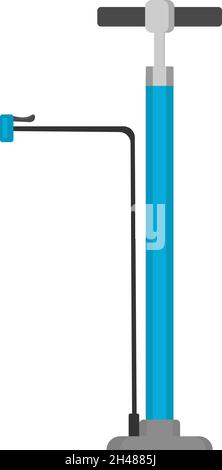 Hand bike pump set on a white background. Vector illustration Stock ...