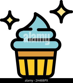 dog food pumpkin color icon vector illustration Stock Vector Image ...