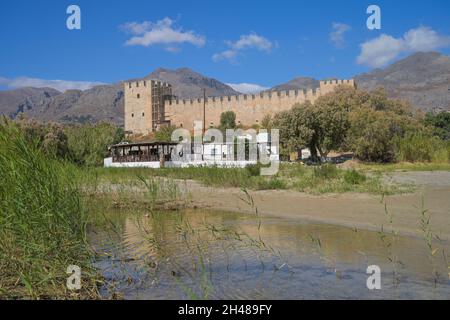 Venezianisches Kastell, Frangokastello, Kreta, Griechenland Stock Photo ...