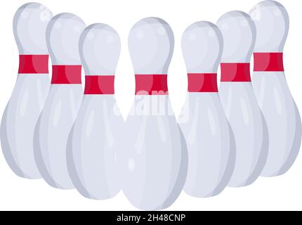 bowling pin isolated on background. Vector illustration. Eps 10 Stock ...