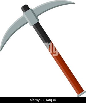 Digging tool, illustration, vector on white background Stock Vector ...