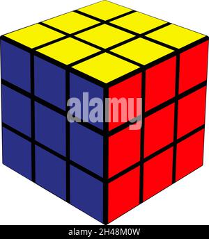 retro rubik cube Stock Vector Image & Art - Alamy