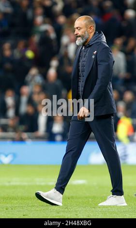 Tottenham Hotspur manager Nuno Espirito Santo after Premier League ...