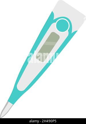 Fever digital thermometer icon. Outline fever digital thermometer ...