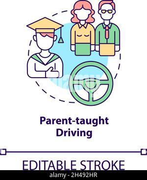 Driving education for teens vector infographic template Stock Vector ...