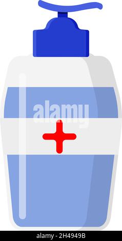 antibacterial soap glyph icon vector illustration Stock Vector Image ...