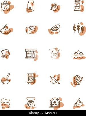 Bakery oven, illustration, vector on a white background Stock Vector ...