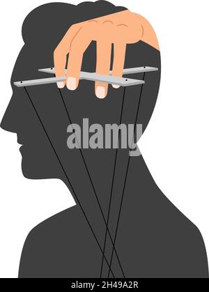 silhouette head man business image Stock Vector Image & Art - Alamy