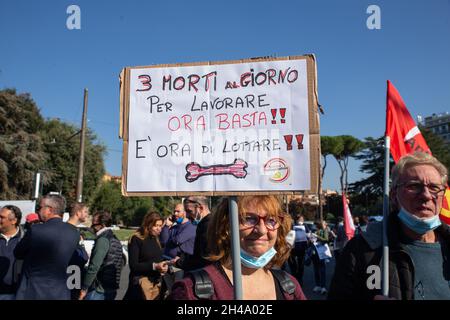 Protesters show placards against summit G20 during demonstration in ...