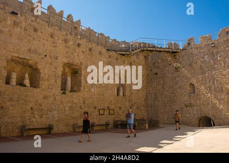 Frankopan Castle, Frankopanski Kaštel, historic town centre, Krk, Krk ...