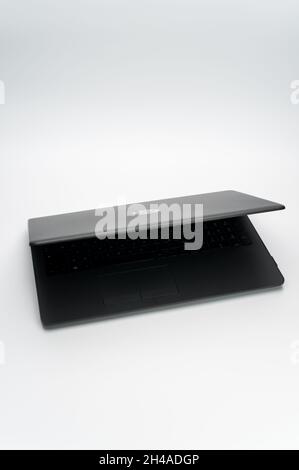 COMO, ITALY - Oct 31, 2021: laptop computer with closed lid and ...