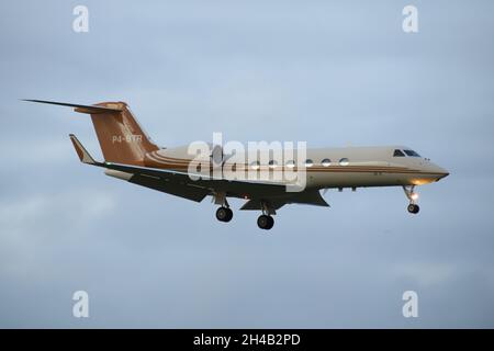 A Gulfstream G450 executive jet owned by the Bank of Utah Trustees ...