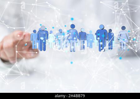 Chart team concept networking Stock Photo - Alamy