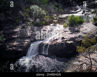 Waterfall Creek rockpools in the Mt Walsh National Park near Biggenden ...