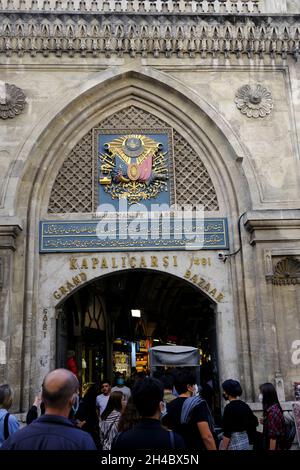 Entrance of Grand Bazaar in Istanbul, one of the largest and oldest ...