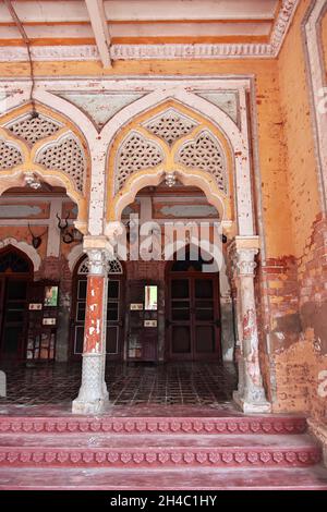 Landscape view of Faiz Mahal palace baroque architecture in Khairpur ...