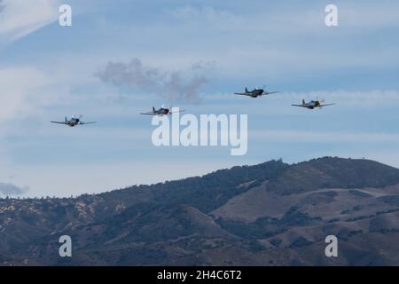 October 31, 2021, Salinas, CA: Greg Colyer pilots the Ace Maker T-33 ...