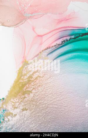 Red and gold marbling pattern. Golden marble liquid texture Stock Photo ...