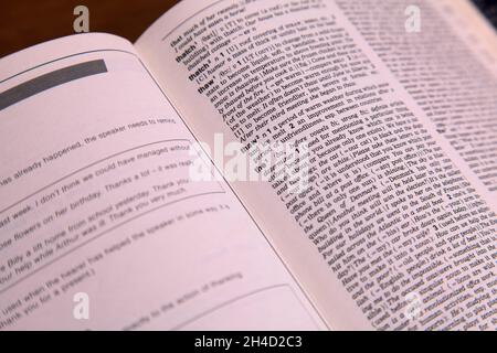 Longman Dictionary open page showing the definition of the word ...