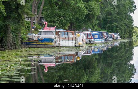 Motorboote, Alt-Berlin-Spandauer Schifffahrtskanal, Haselhorst, Spandau ...