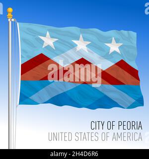Peoria Illinois City Flag Stock Vector Image & Art - Alamy