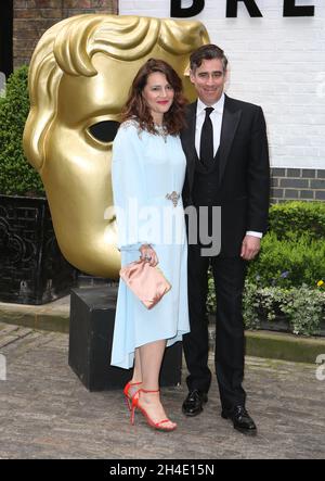Stephen Mangan And Louise Attending The Bafta Craft Awards At The