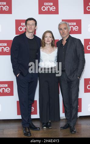 Callum Turner and Holliday Grainger attending a photocall for new BBC ...