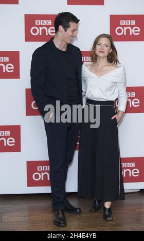 Callum Turner and Holliday Grainger attending a photocall for new BBC ...