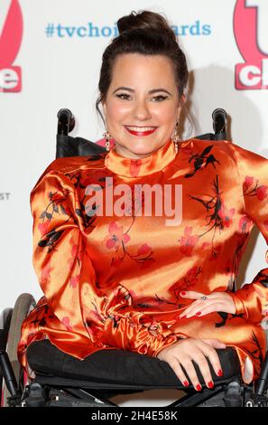 Amy Conachan attending the TV Choice Awards held at the Hilton Hotel ...