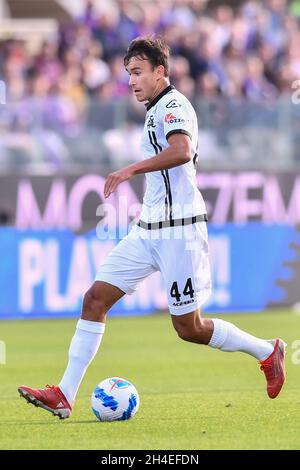David Strelec of Spezia Calcio during the Serie A match between AS Roma ...