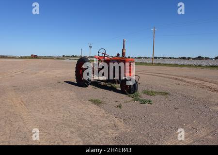 Relics of the agriculture era in America now rust in unlpowed fields ...