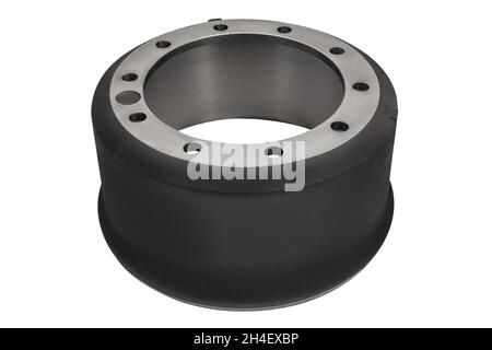 Truck wheel hub with drum brake pads cross section Stock Photo - Alamy