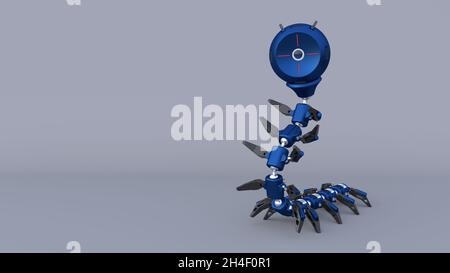 Fictional centipede robot Stock Photo - Alamy