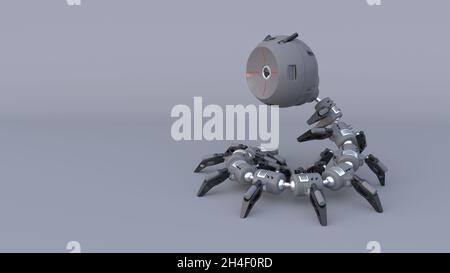 Fictional centipede robot Stock Photo - Alamy