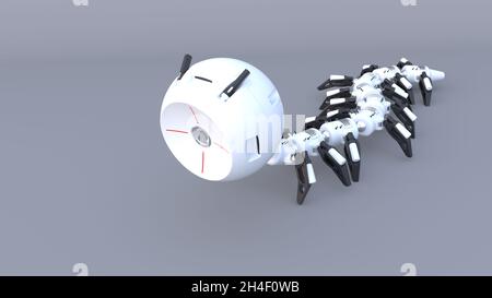 Fictional centipede robot Stock Photo - Alamy