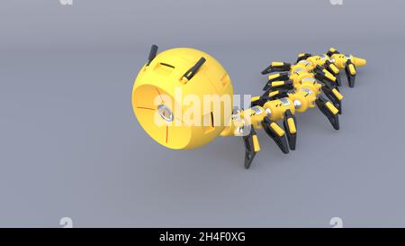 Fictional centipede robot Stock Photo - Alamy