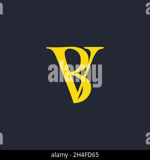 Minimal Innovative Initial BV logo Stock Vector Image & Art - Alamy