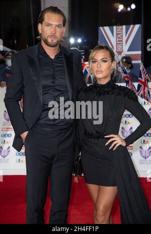 Lewis Burton and Lottie Tomlinson attend the BAFTA Television Awards ...