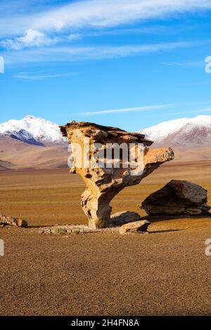 Volcanoes in desert Siloli Stock Photo - Alamy